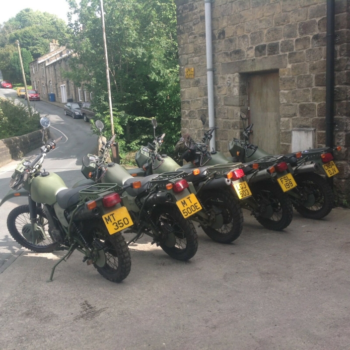 Ex British Army MT 350 motor cycles