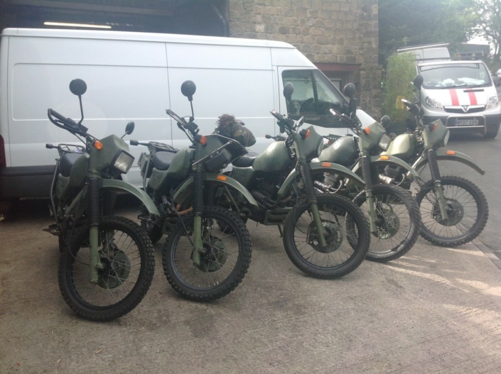 Ex British Army MT 350 motor cycles